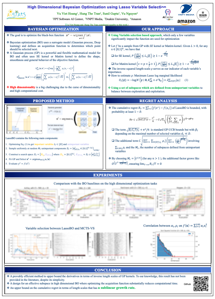 AISTATS Poster High Dimensional Bayesian Optimization using Lasso Variable Selection